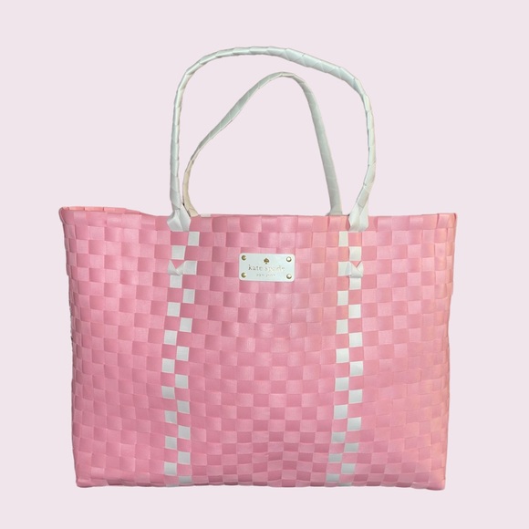 kate spade | Bags | Kate Spade Limited Edition Woven Straw Tote Bag ...